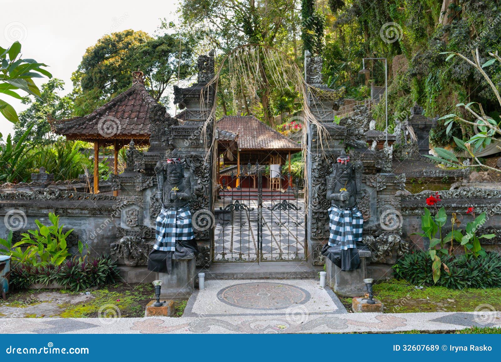 Traditional Balinese Architecture Stock Image - Image of culture ...