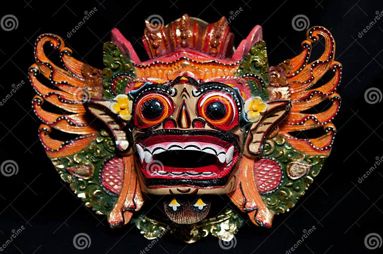 Traditional Balinese Mask stock photo. Image of close - 17571076