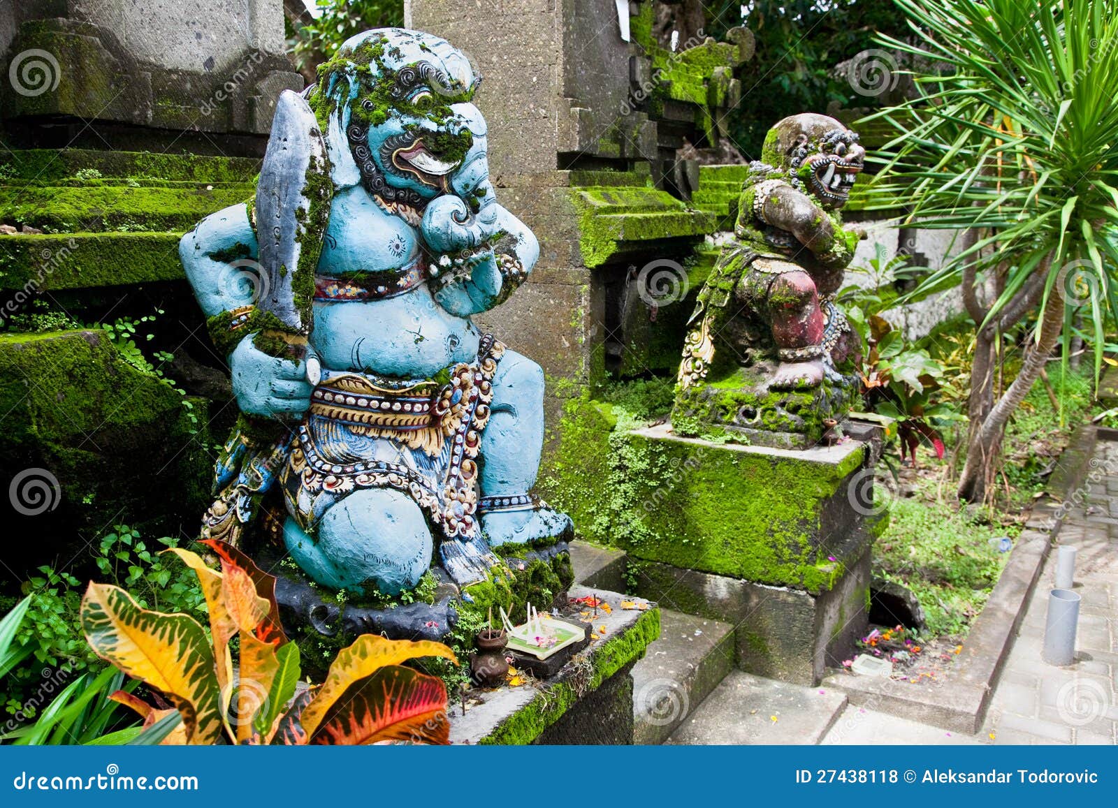 Traditional Balinese Warrior Monster Stock Photo - Image of statuette ...