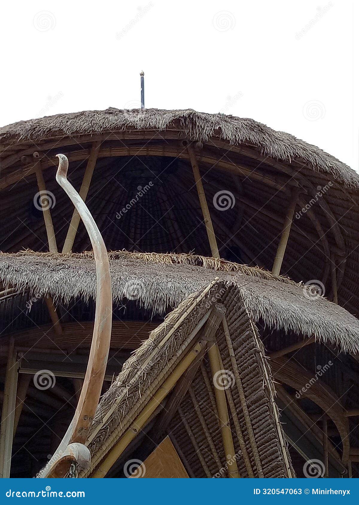 Traditional Bamboo Architecture in Bali Stock Image - Image of time ...
