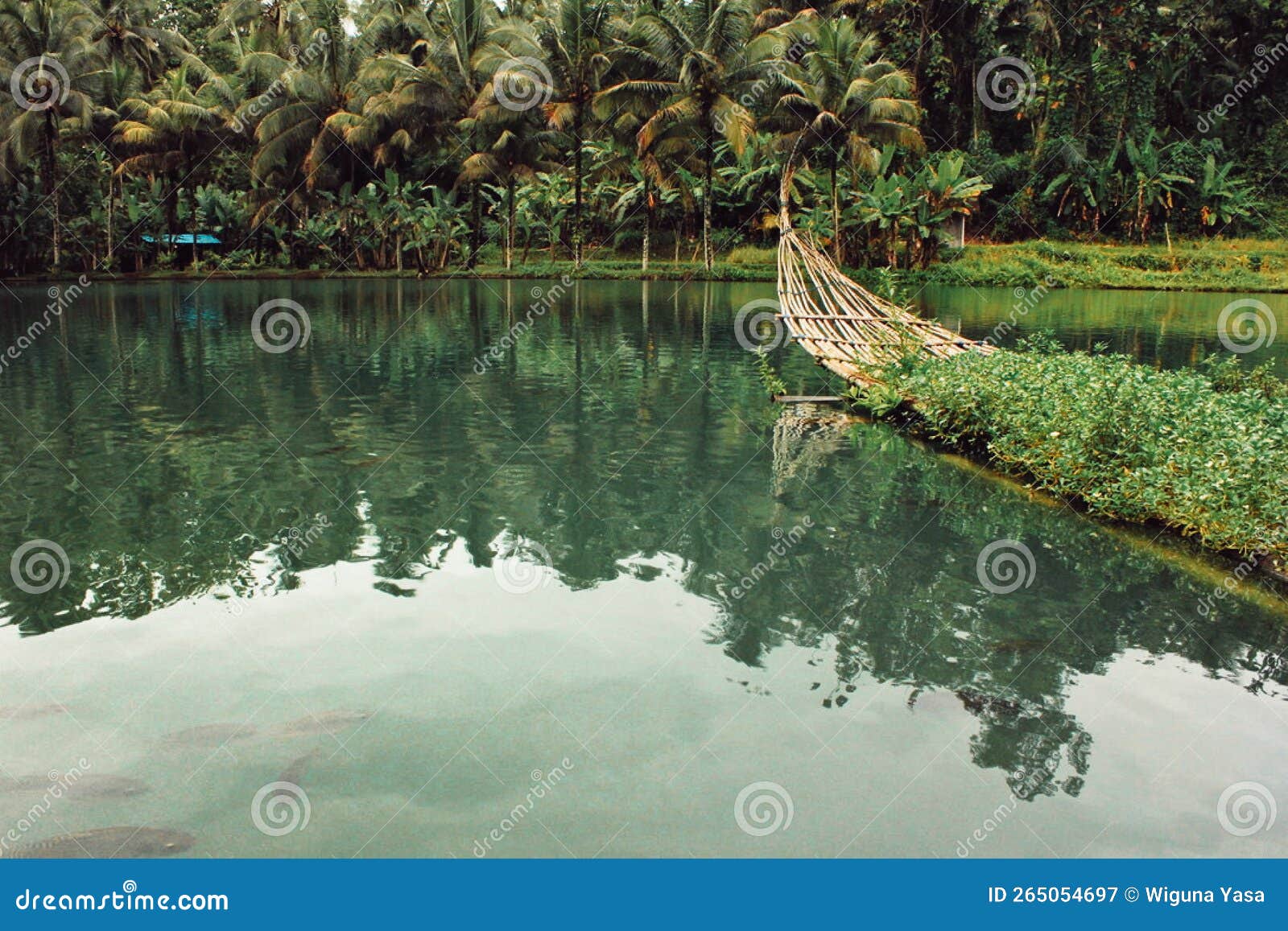 Traditional Bamboo Boat in Bali Stock Image - Image of reflection ...