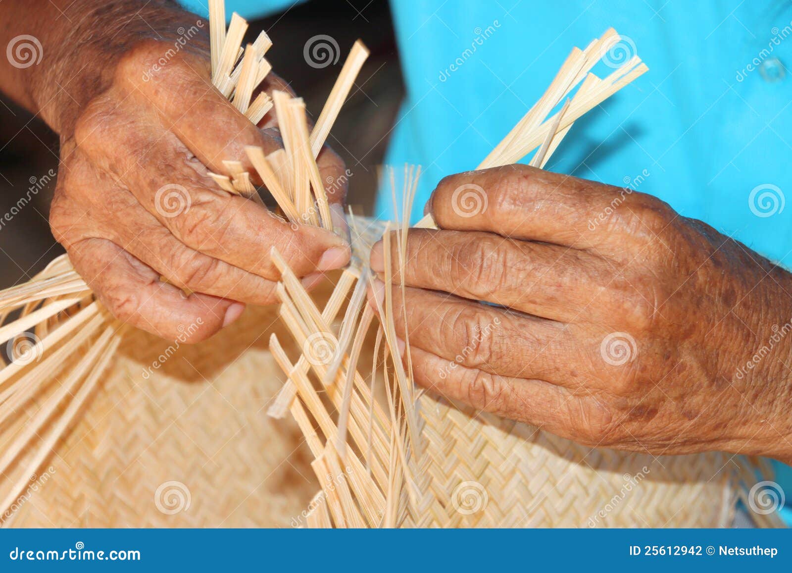 Traditional bamboo weaving stock photo. Image of thai - 25612942