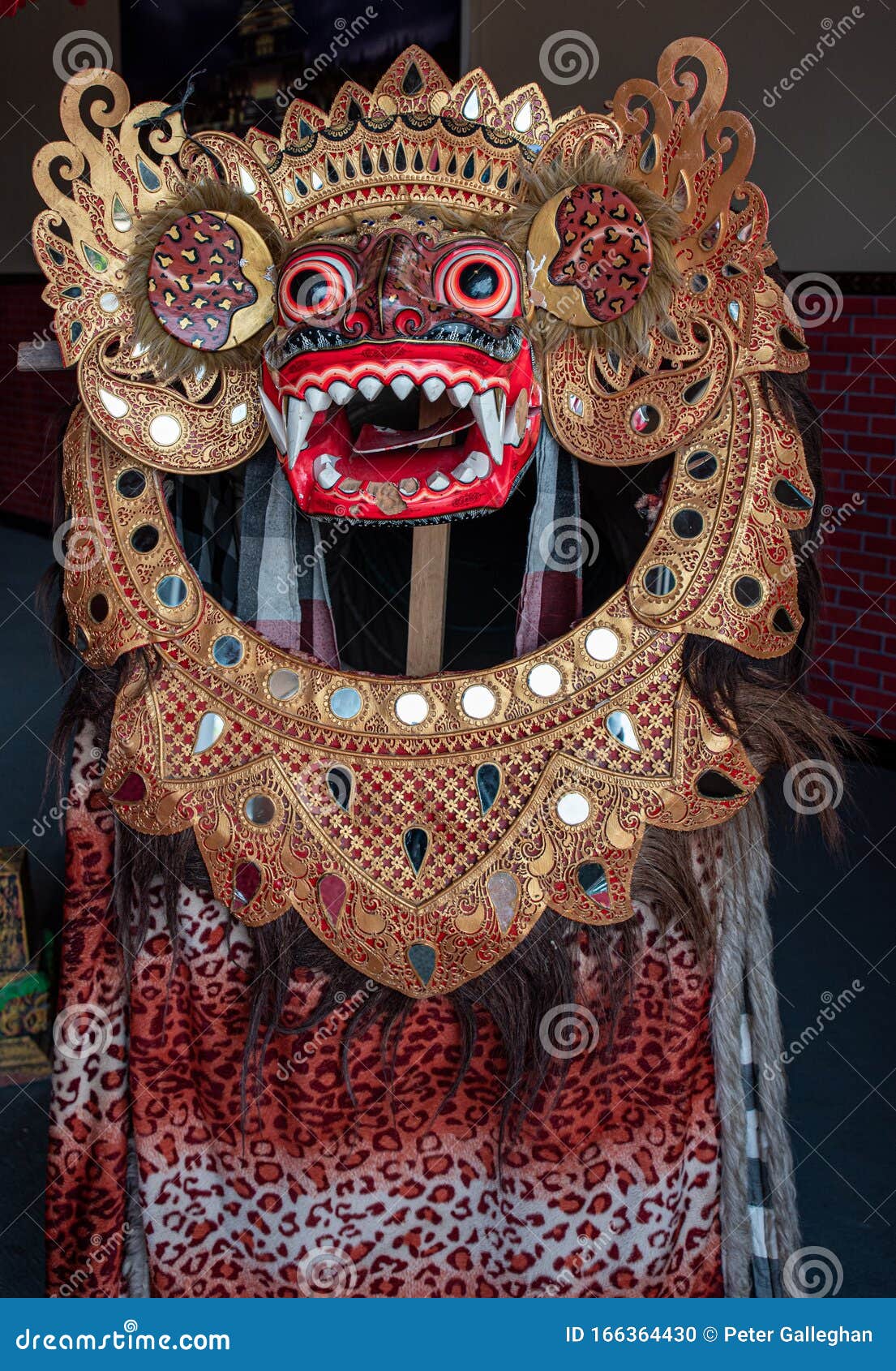 Traditional Barong Mask From Bali Indonesia Stock Photo | CartoonDealer ...