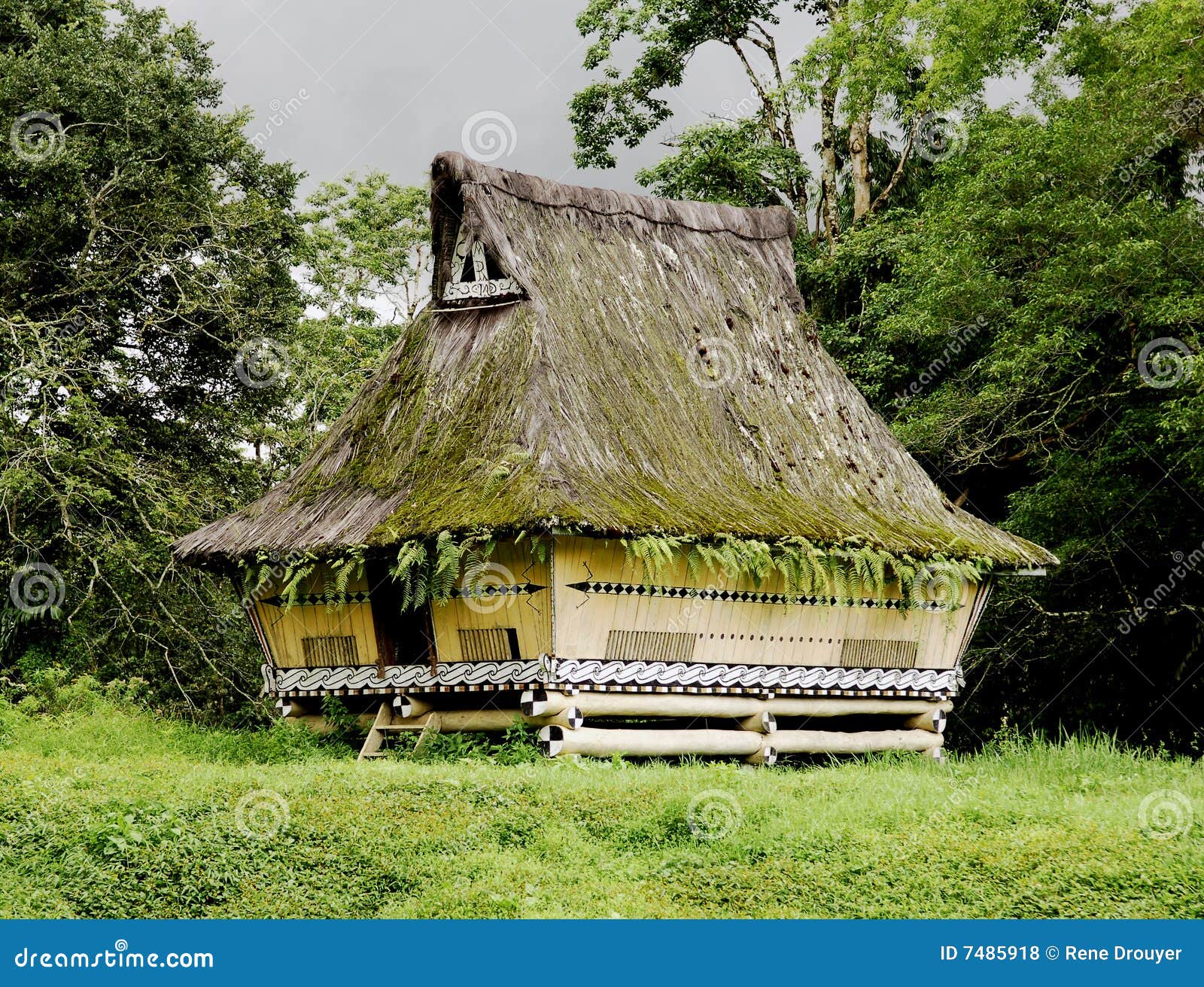 Traditional Batak House in Sumatra Stock Photo - Image of indonesia ...