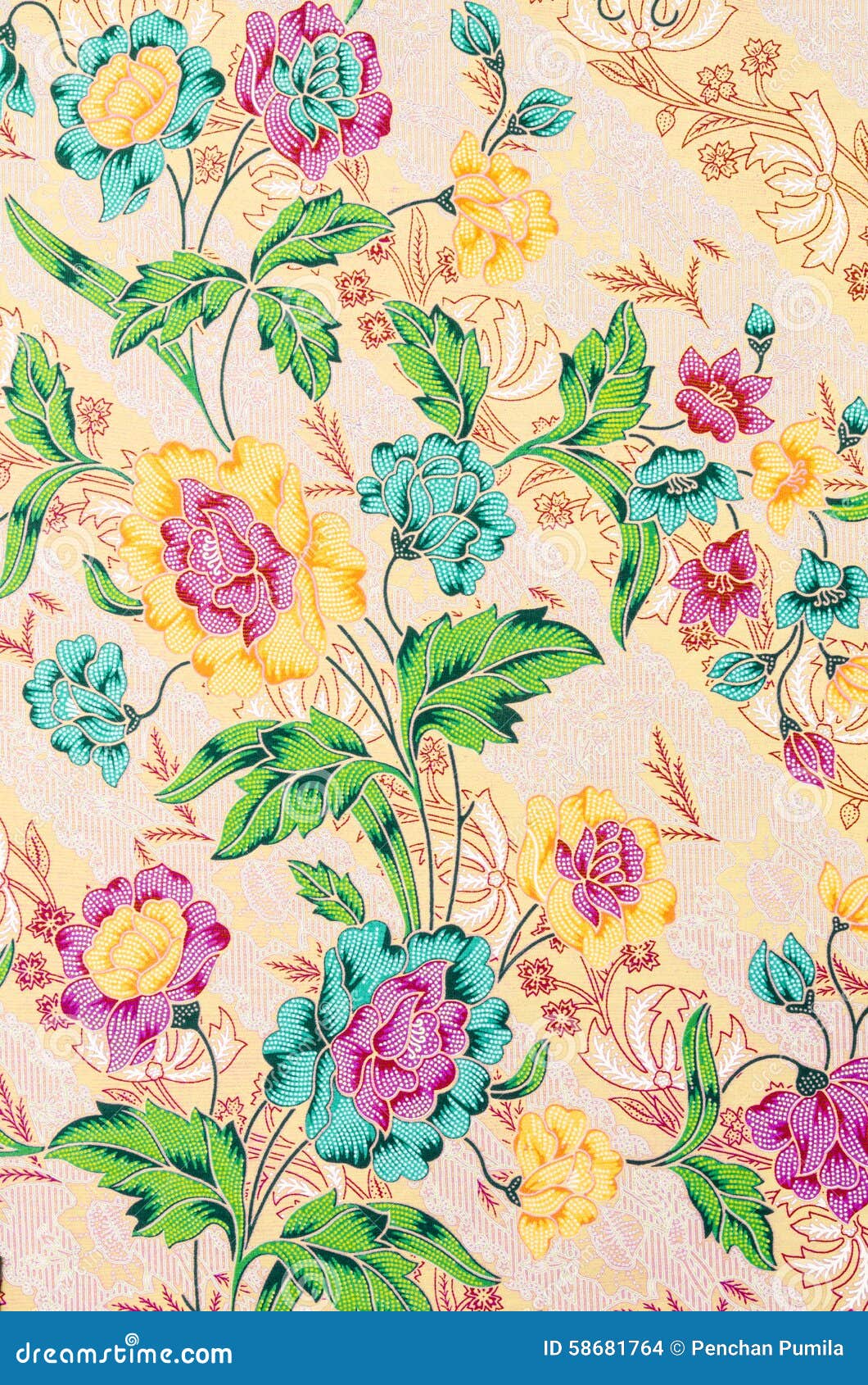 Traditional batik design. stock photo. Image of nice - 58681764