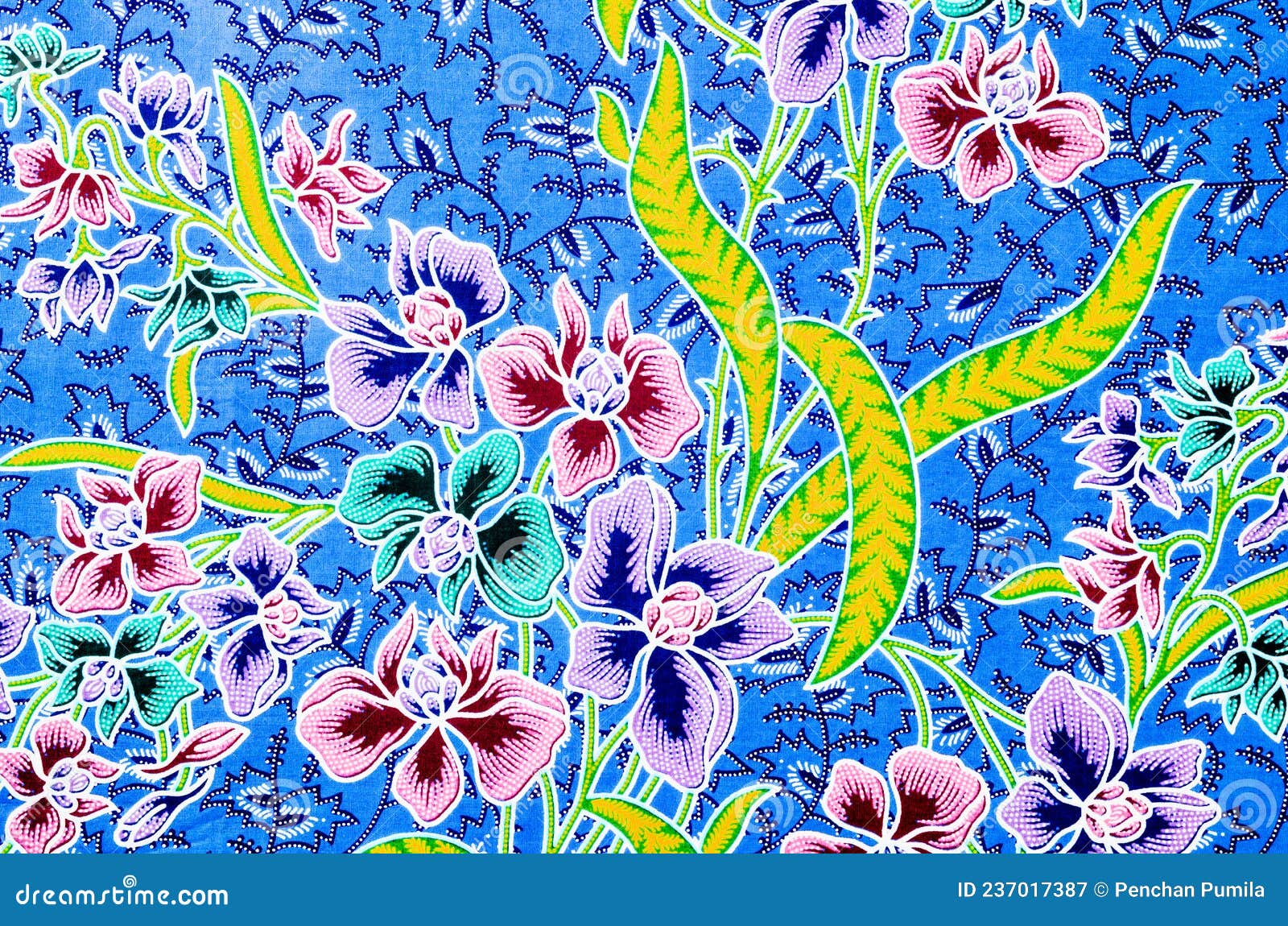 Traditional Batik Sarong Pattern Stock Image - Image of creative ...