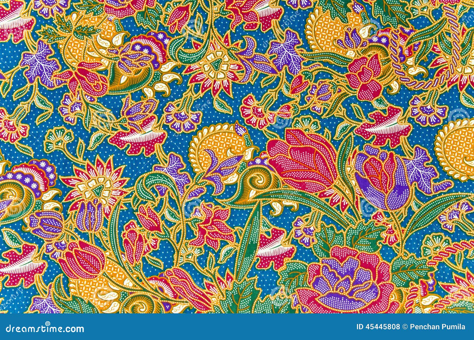 Batik Sarong Pattern Background In Thailand, Traditional Batik Stock ...