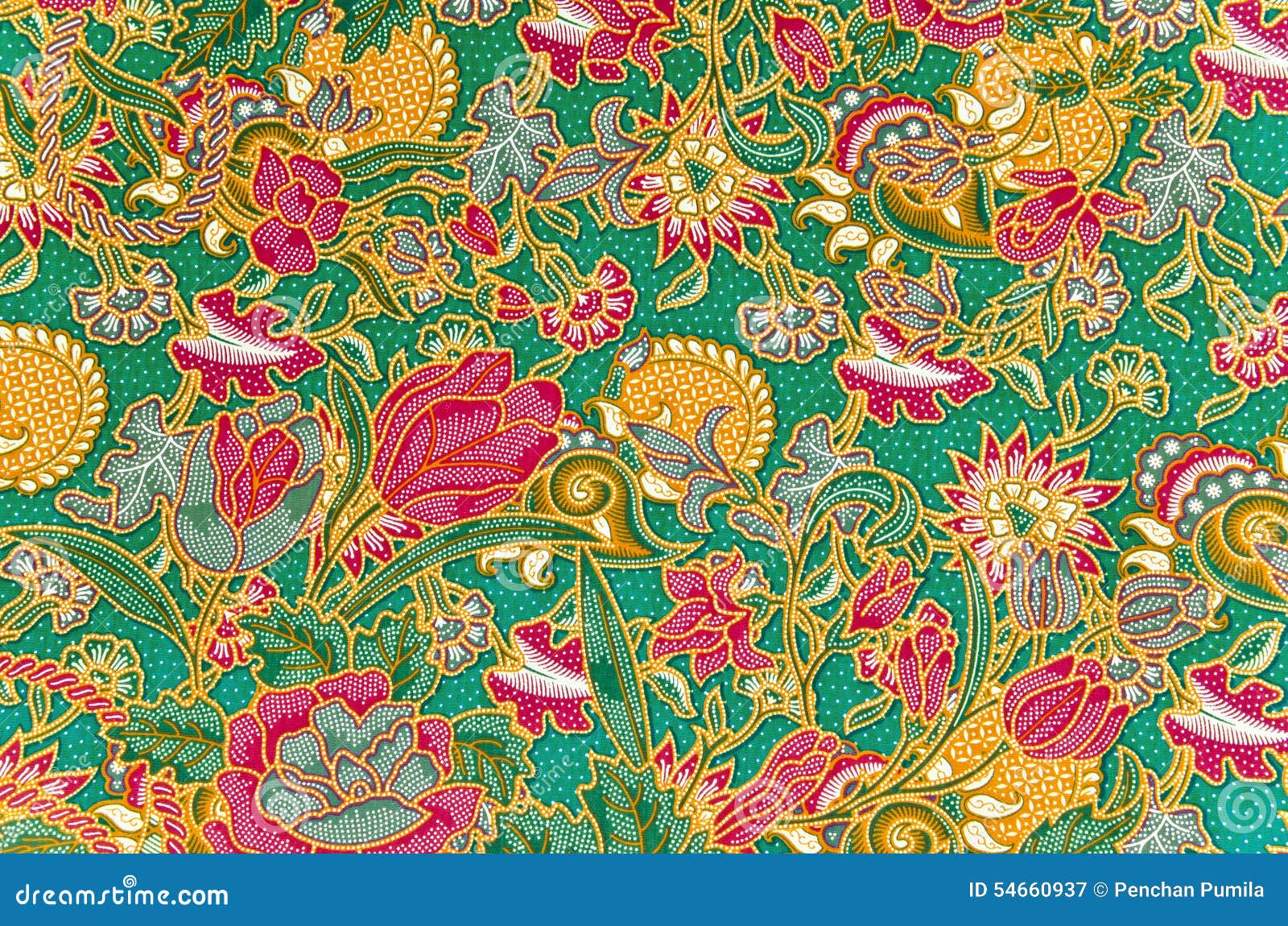 Batik Sarong Pattern Background In Thailand, Traditional Batik Sarong ...