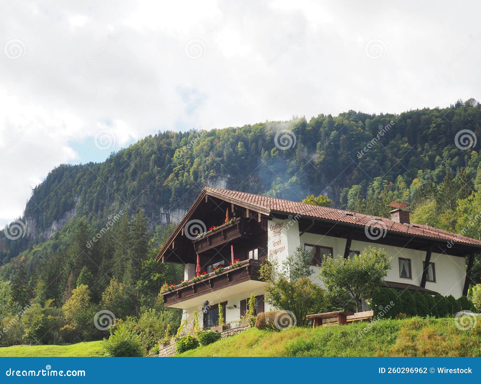 Traditional Bavarian House in the Alps Editorial Photography - Image of ...