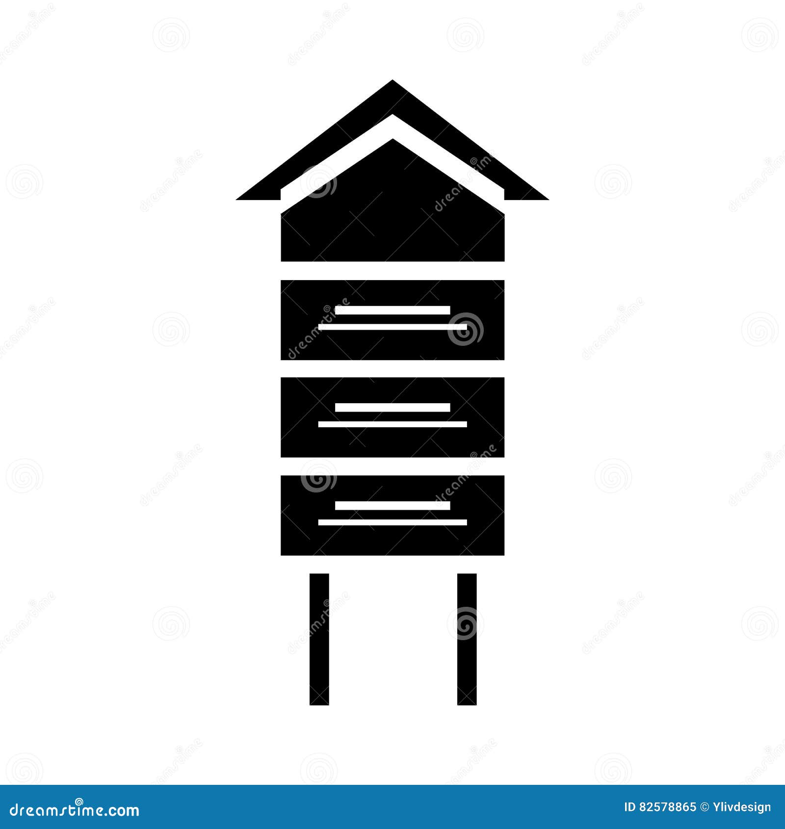 Traditional Beehive Or Skep With Swarming Bees Vector Illustration ...