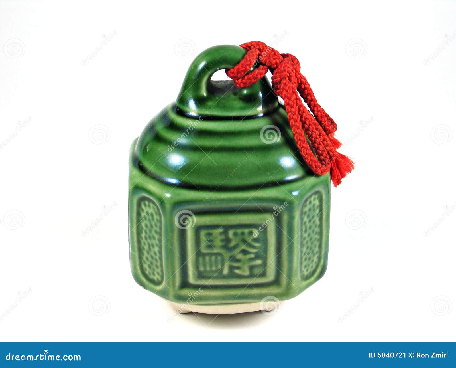 Traditional Bell Japan Isolated Stock Image - Image of accord, green ...