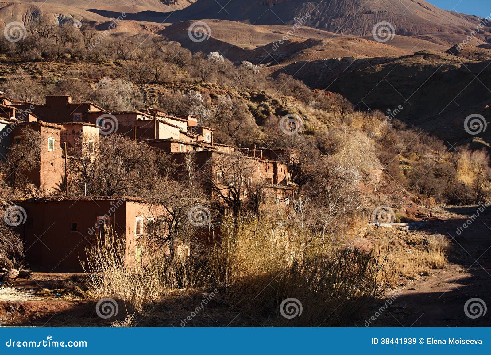 Traditional Berbers Village in High Atlas Stock Image - Image of ...