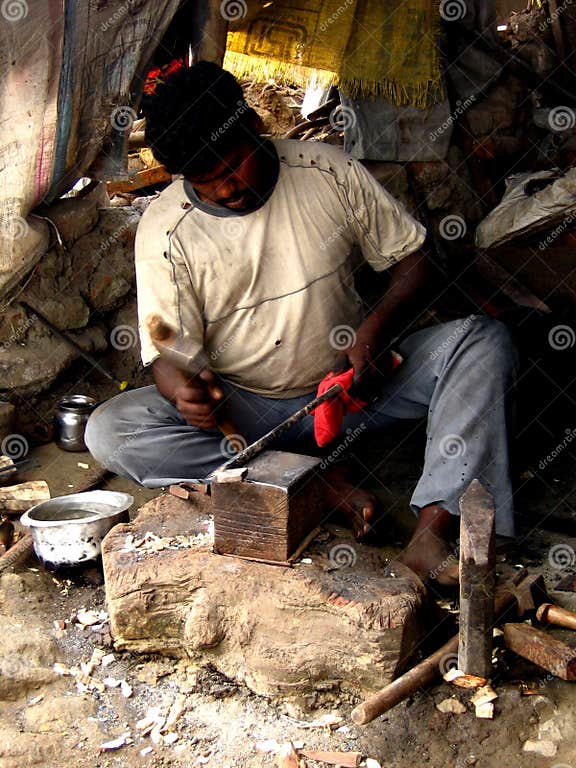 Traditional Blacksmith stock image. Image of dedicated - 1540227