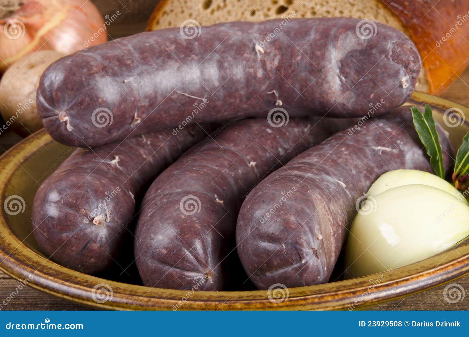 Traditional blood sausage stock photo. Image of macro - 23929508