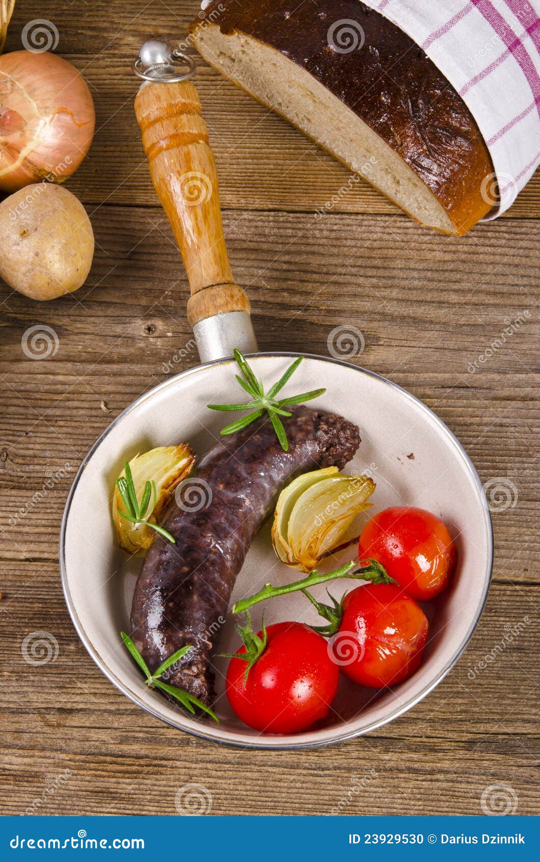 Traditional blood sausage stock photo. Image of country - 23929530
