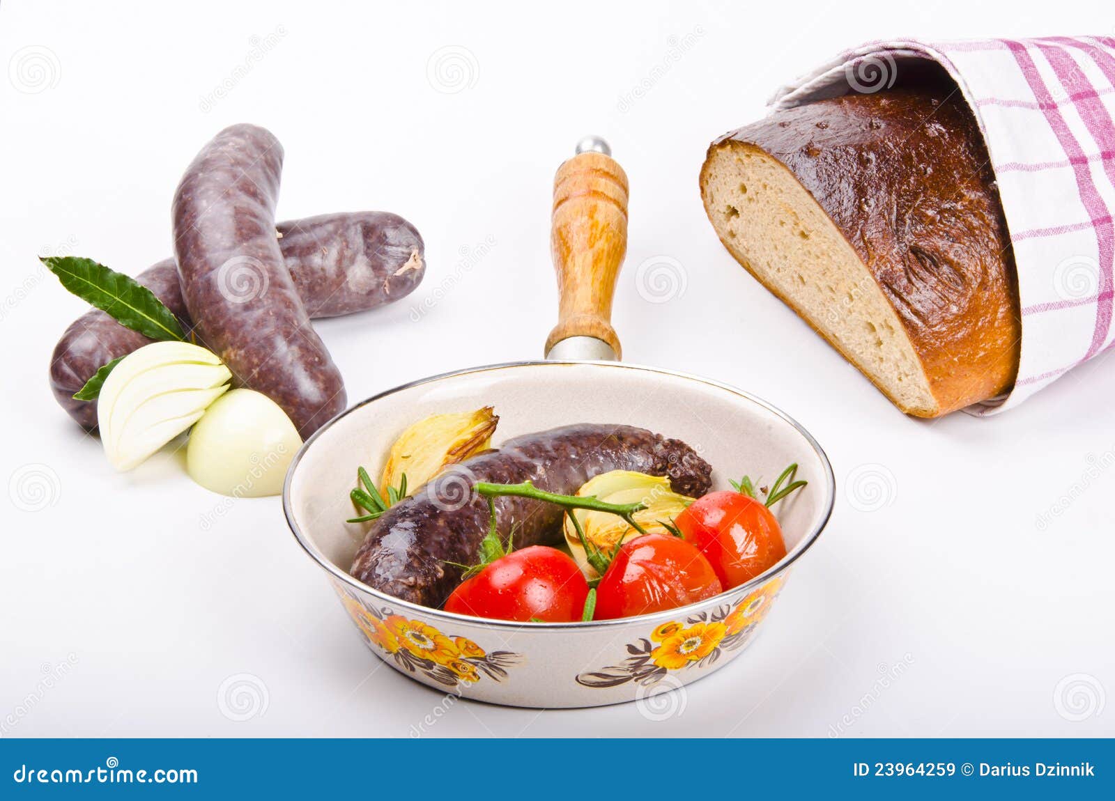 Traditional blood sausage stock image. Image of grease - 23964259