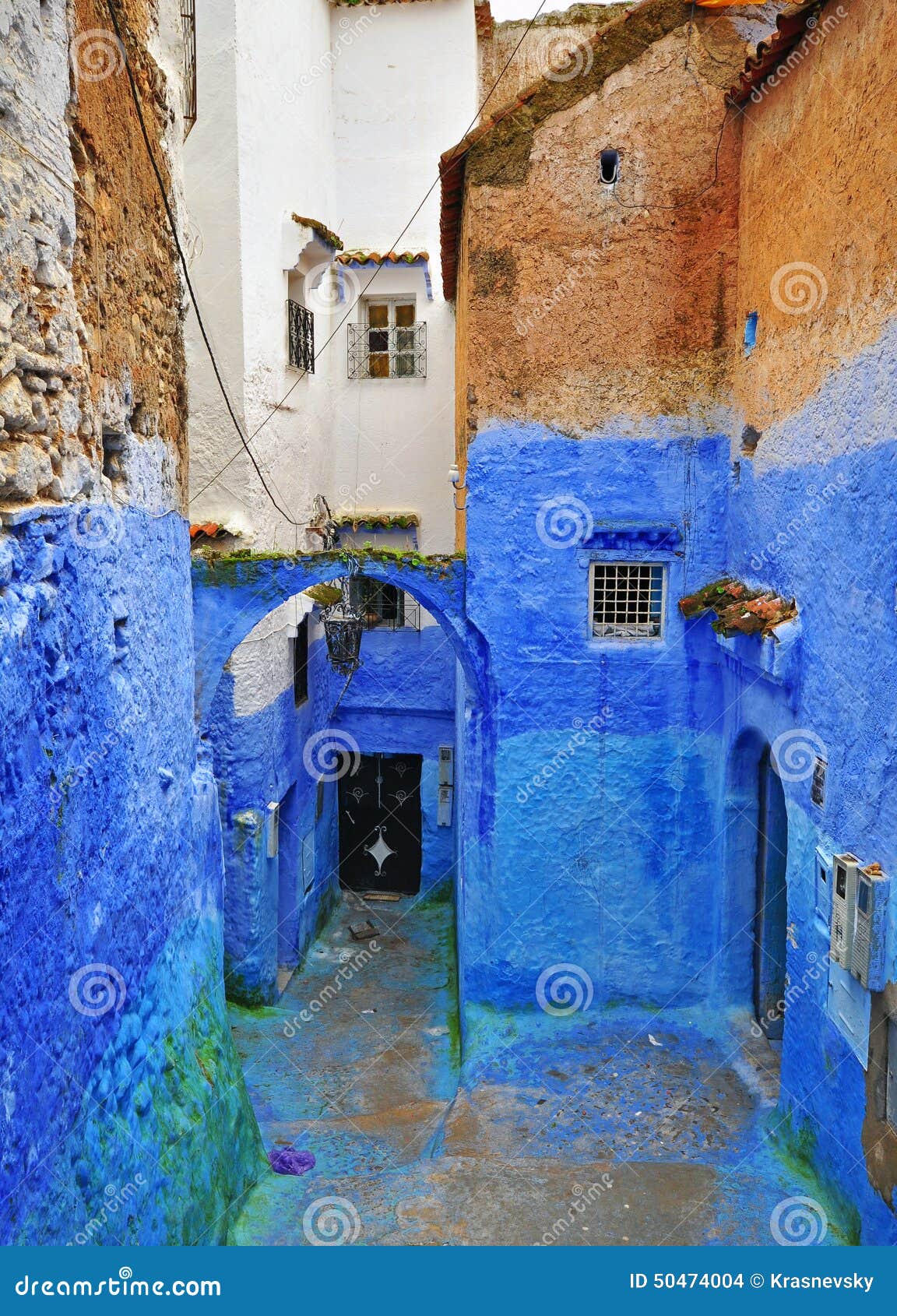 Traditional Blue House in Chefchaouen Stock Photo - Image of beautiful ...