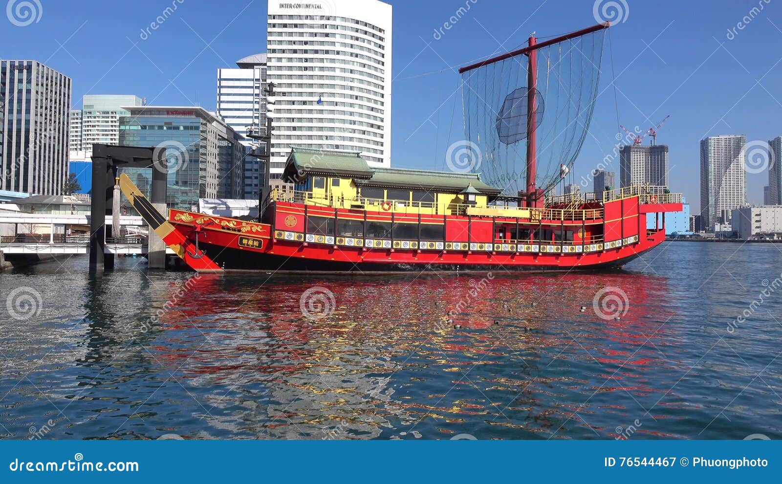 Traditional Boat Docking at the Jetty in Tokyo, Japan Stock Video ...