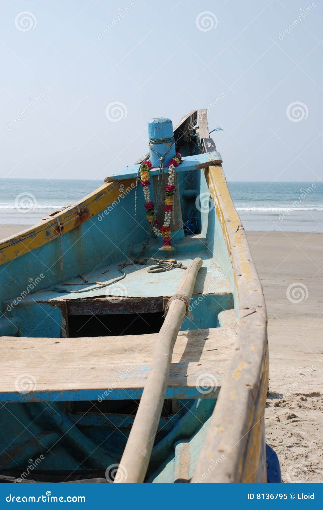 Traditional boat of GOA stock image. Image of ocean, sand - 8136795