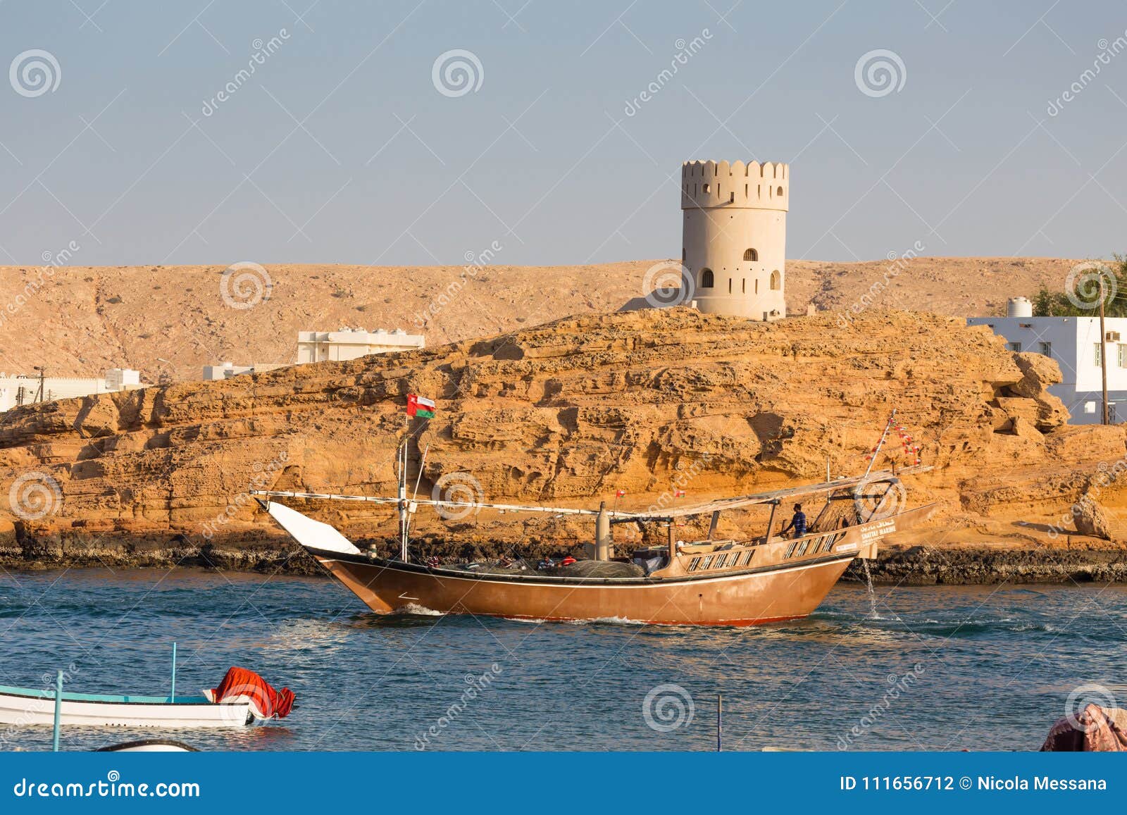 Traditional Boat in Sur, Oman Editorial Photography - Image of horizon ...