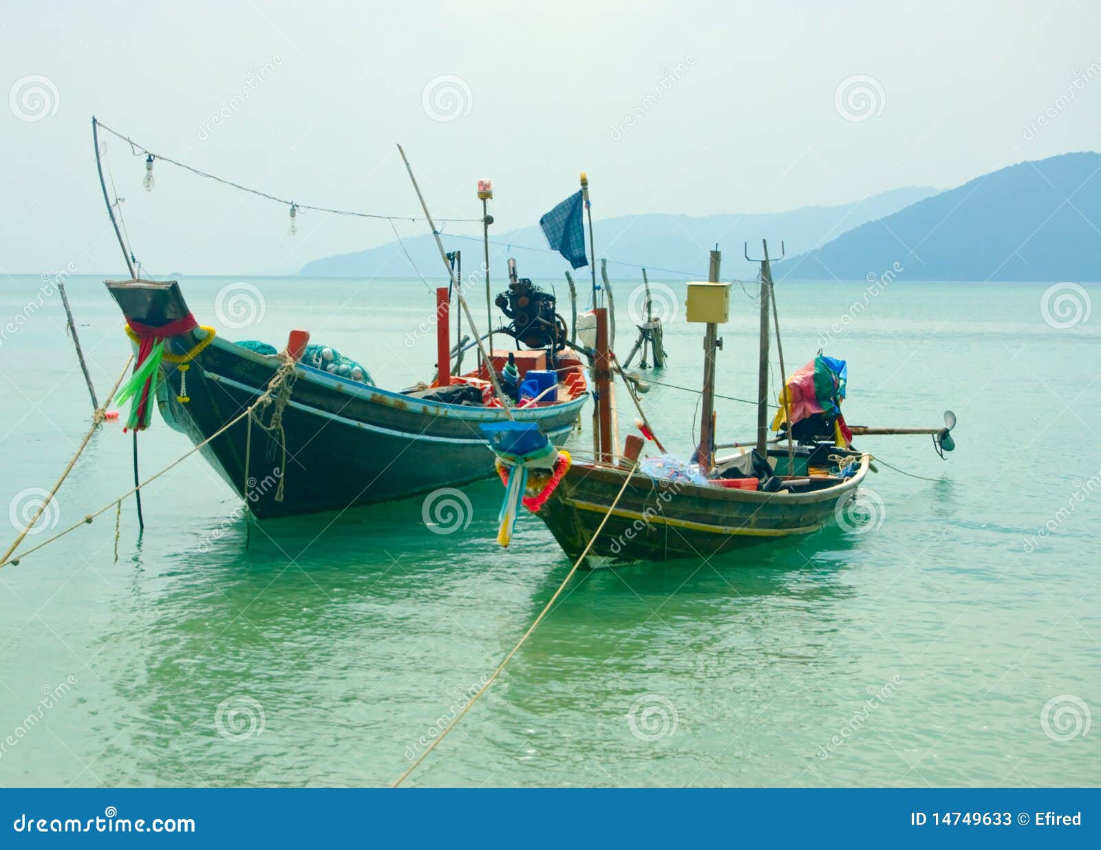 Traditional boats stock image. Image of long, andaman - 14749633