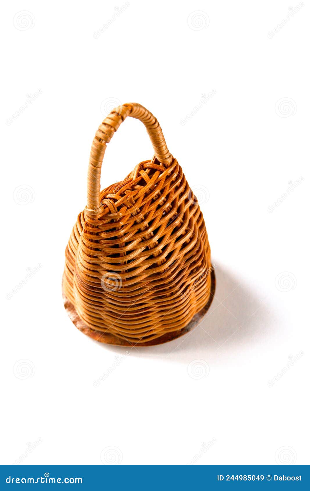 Traditional Braided Caxixi Isolated on White Stock Image - Image of ...