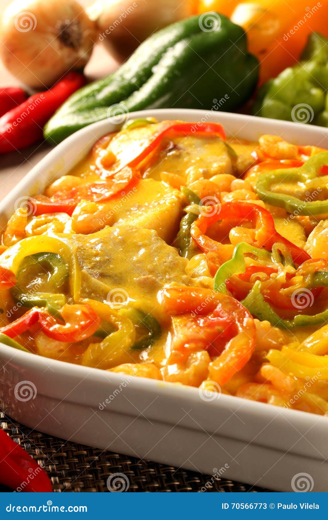 Traditional Brazilian Dish Called Moqueca De Peixe Stock Image - Image ...