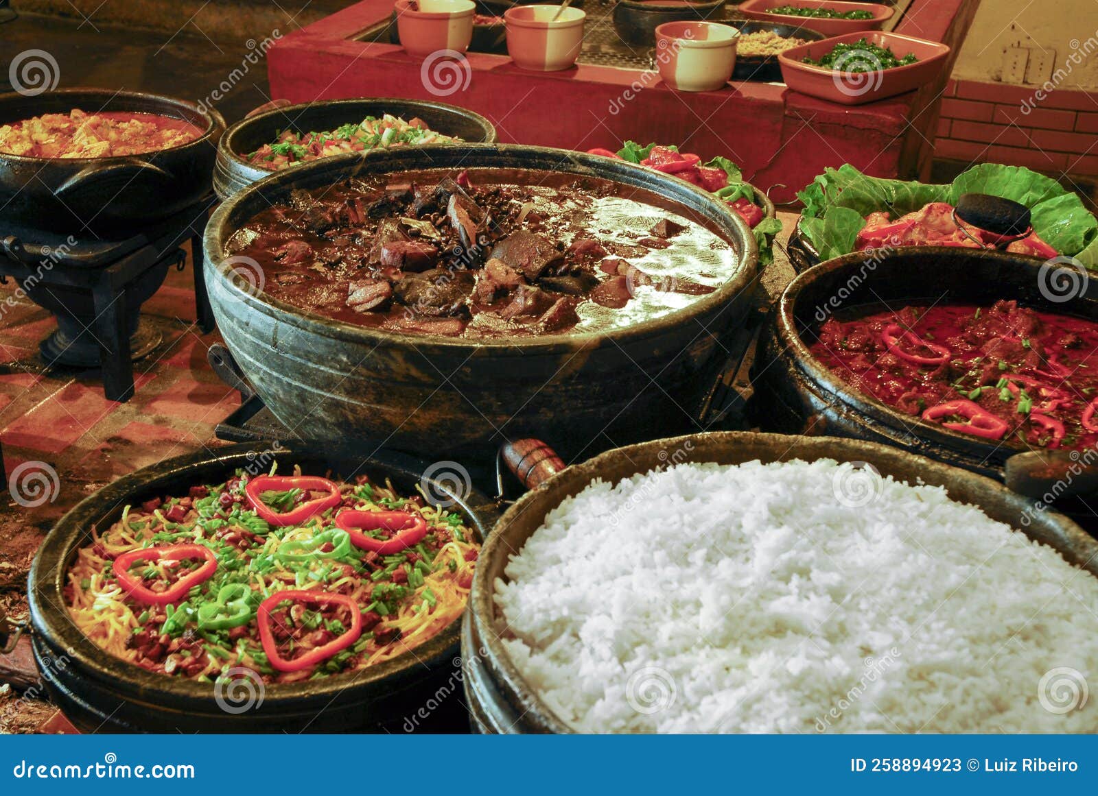 Traditional Brazilian Feijoada with Cabbage Stock Image - Image of ...