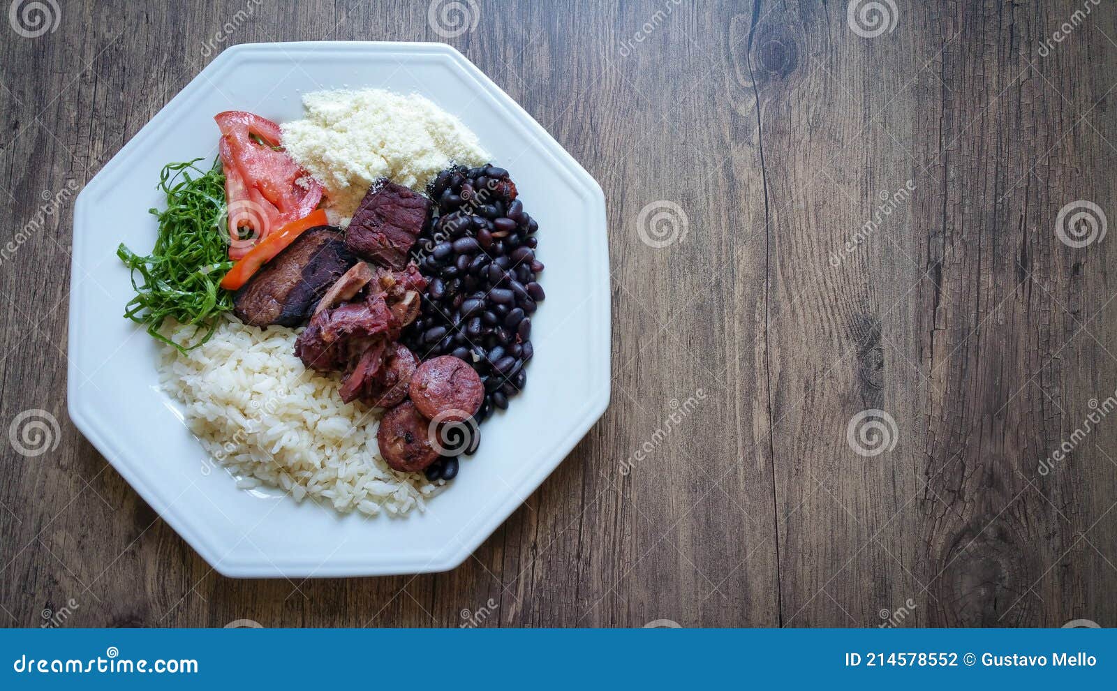 Traditional Brazilian Feijoada Dish Stock Photo - Image of brown ...