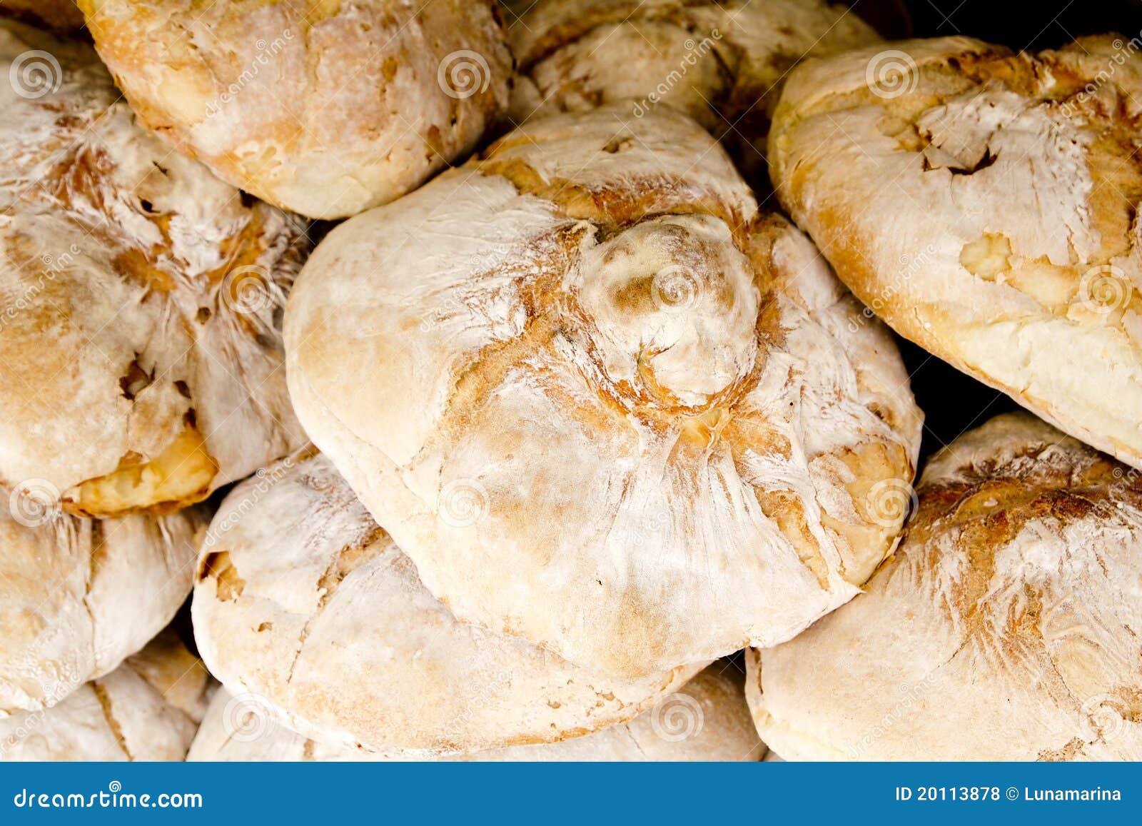 Traditional Bread from Mediterranean Area Stock Photo - Image of life ...