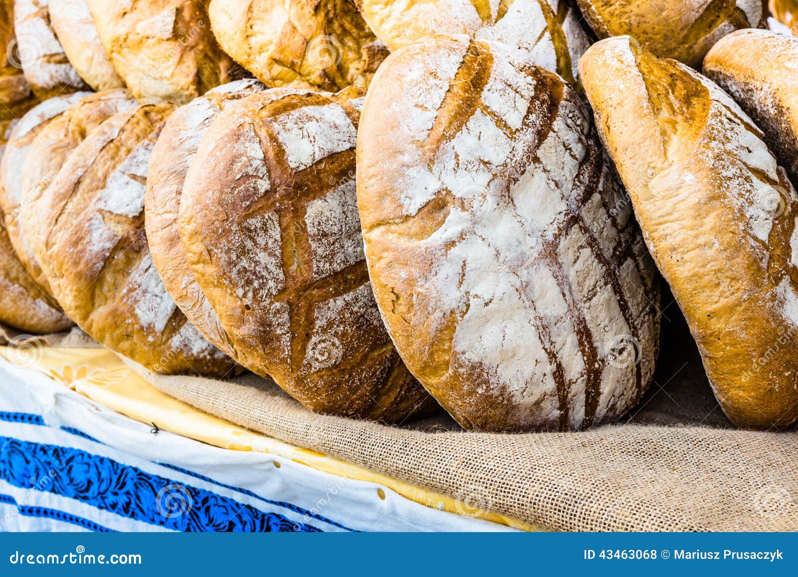 Traditional Bread in Polish Market. Stock Photo - Image of gourmet ...
