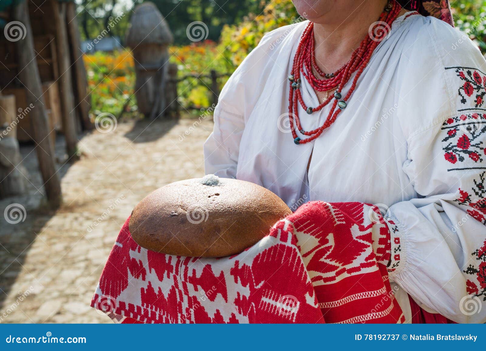 Traditional Bread and Salt Welcome Stock Image - Image of ethnic ...