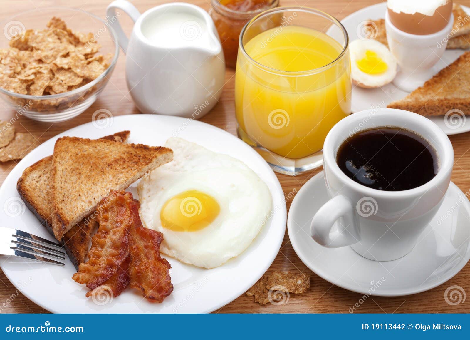Traditional breakfast stock photo. Image of freshness - 19113442