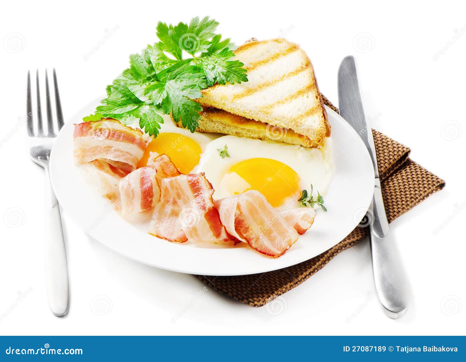Traditional breakfast stock image. Image of white, serving - 27087189