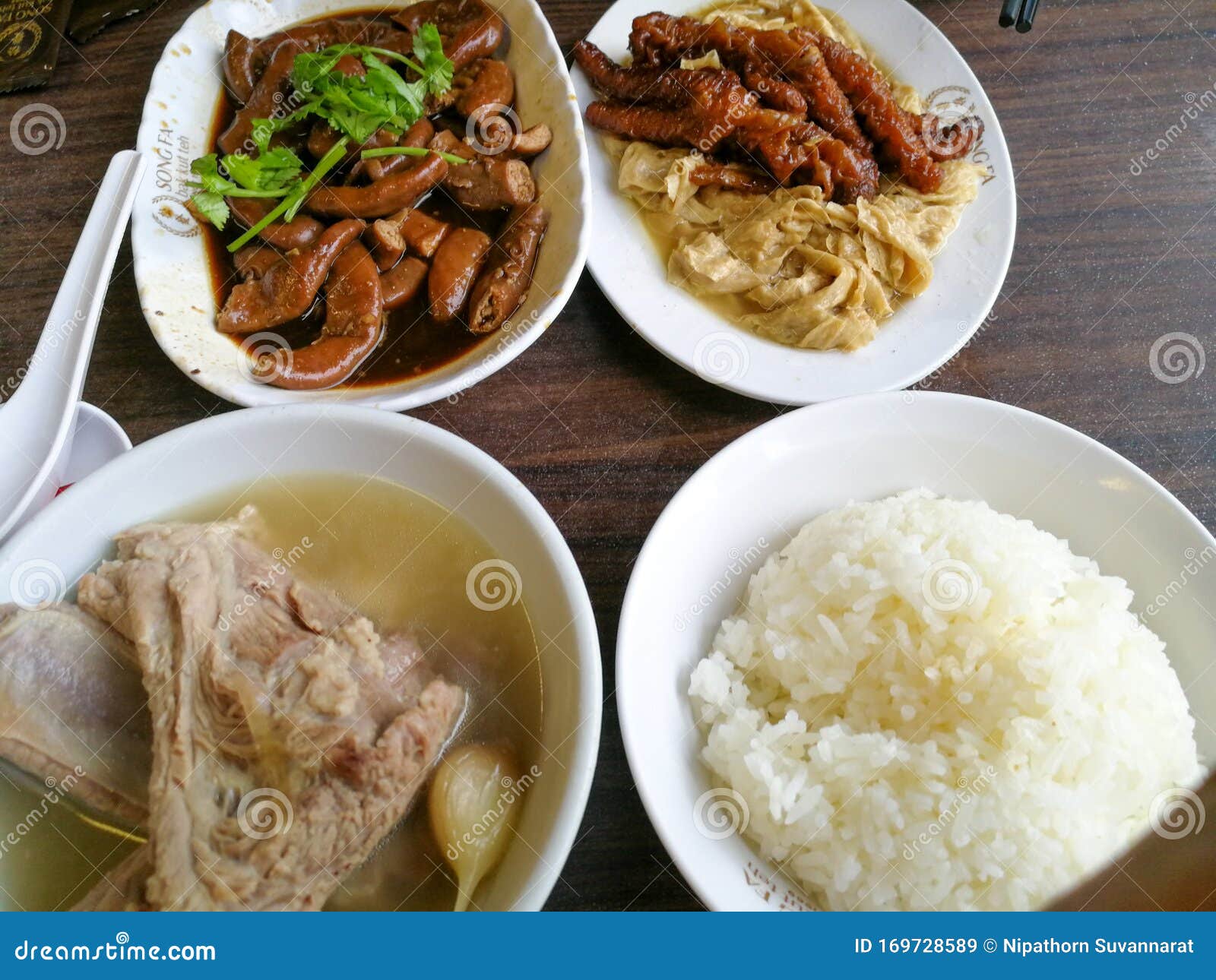 Traditional Breakfast for Asean People Stock Image - Image of plate ...