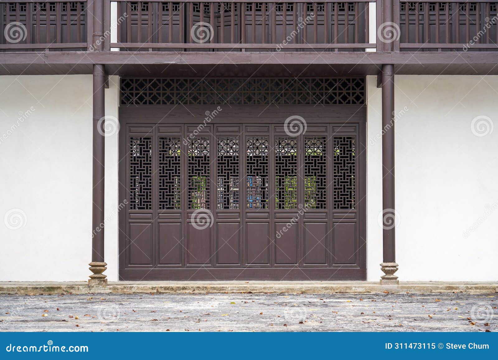Traditional Brick Building in Modern Chinese Style Stock Image - Image ...