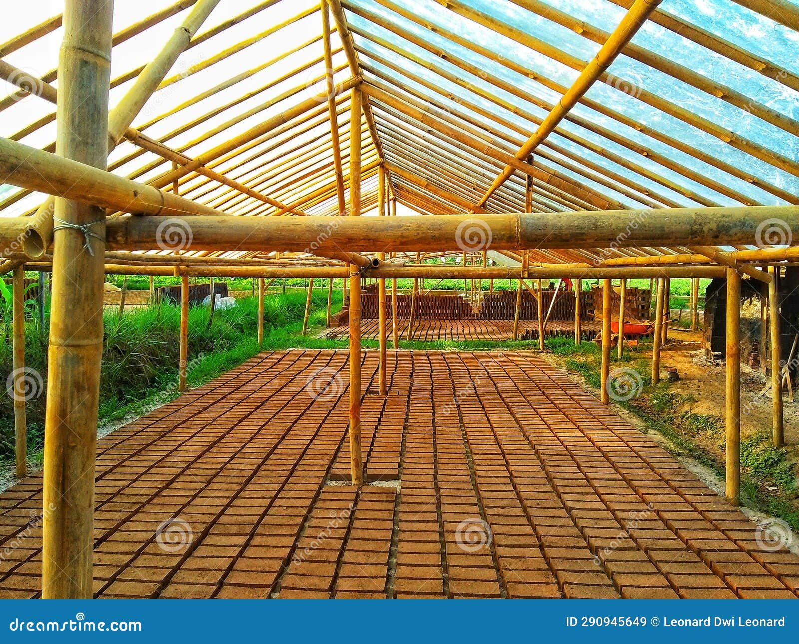 Traditional Brick Making Factory in Indonesia Stock Image - Image of ...