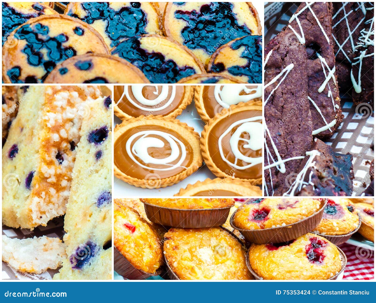 Traditional British cakes stock photo. Image of butter - 75353424