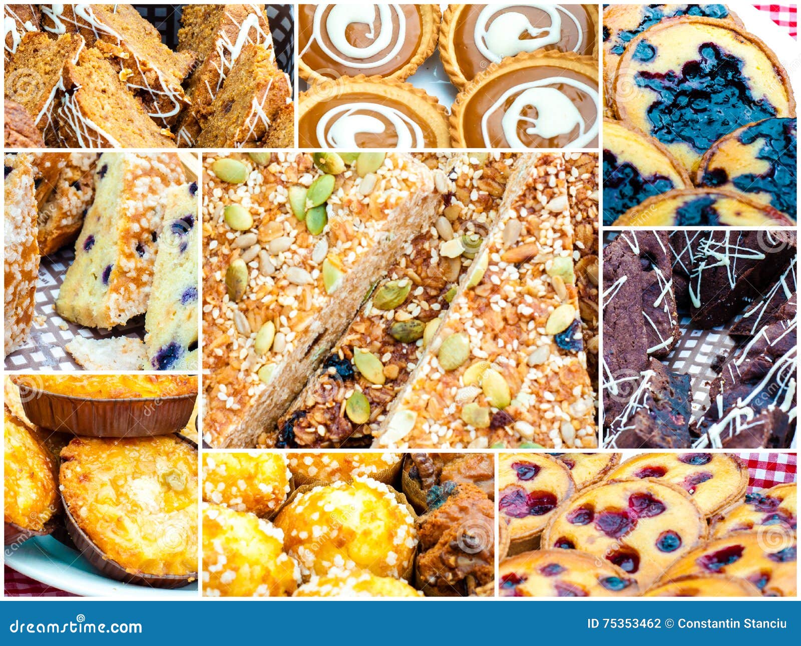 Traditional British cakes stock photo. Image of dessert - 75353462