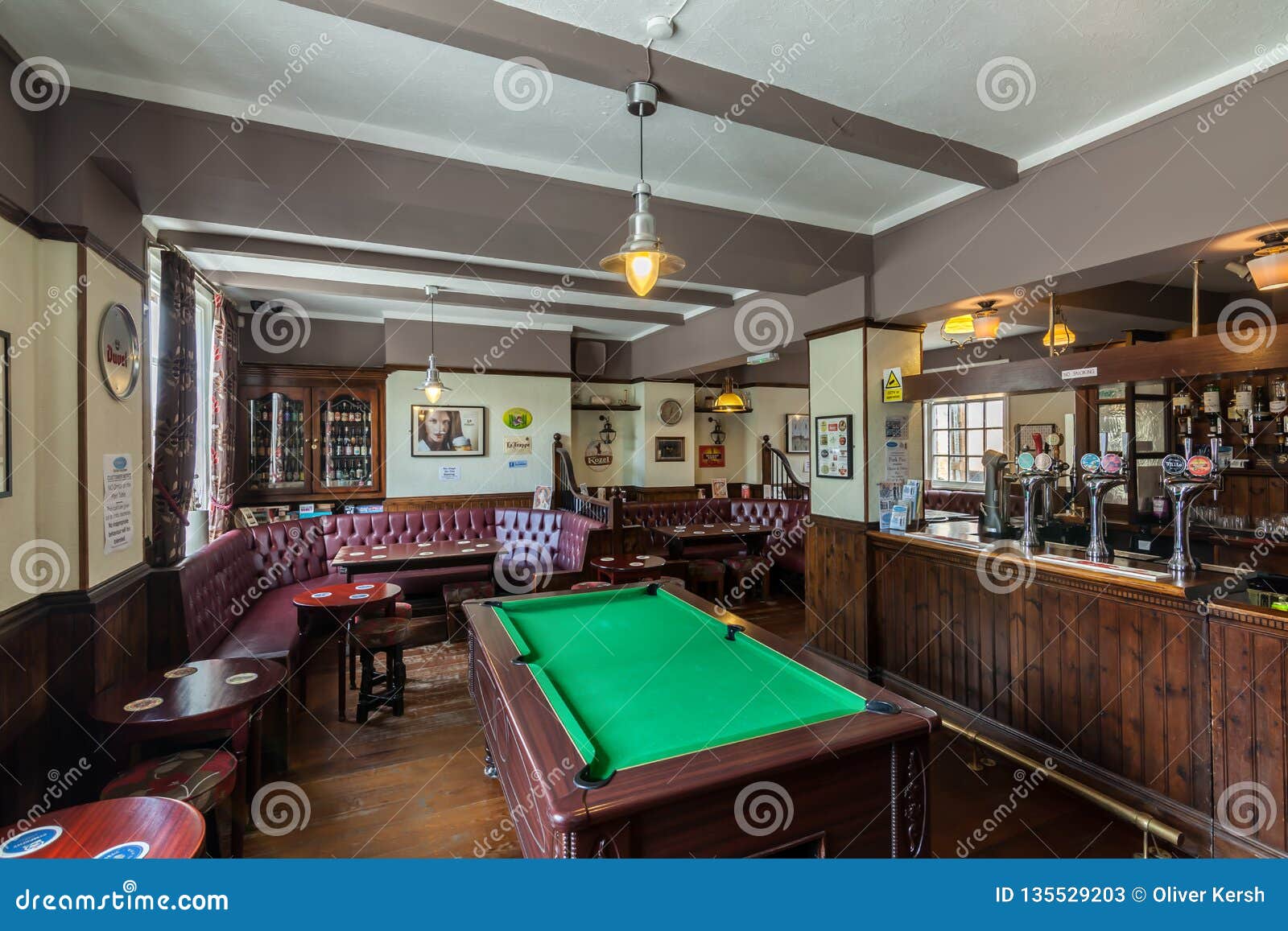 Traditional British Pub Interior Editorial Stock Photo - Image of ...