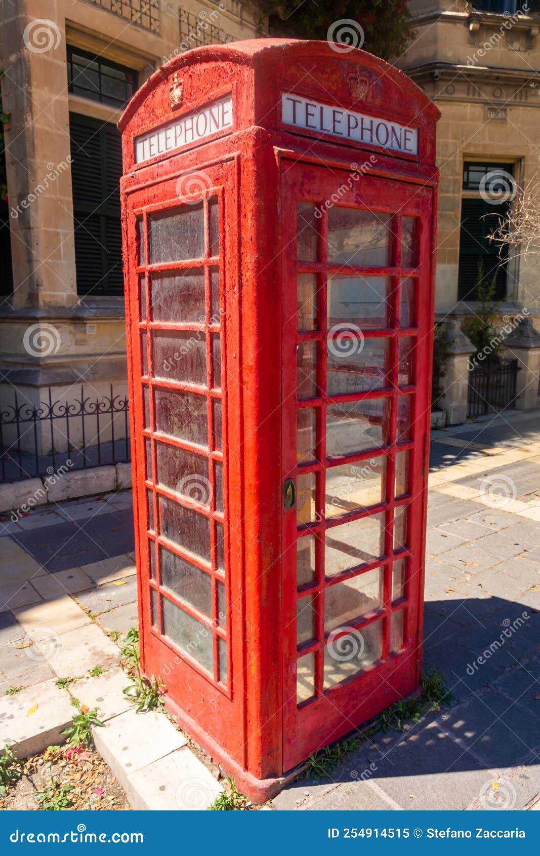 Traditional British Telephone Booth in Mdina, Malta Stock Image - Image ...