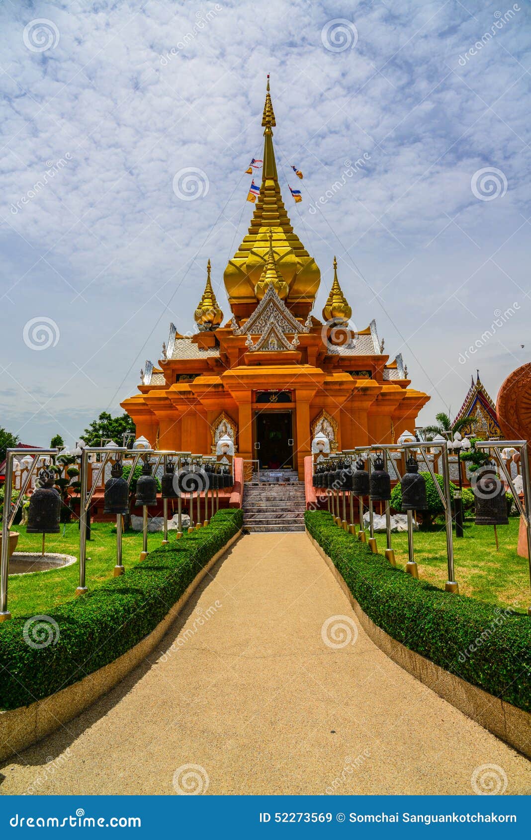 Traditional Buddhist Church Stock Image - Image of door, immemorial ...