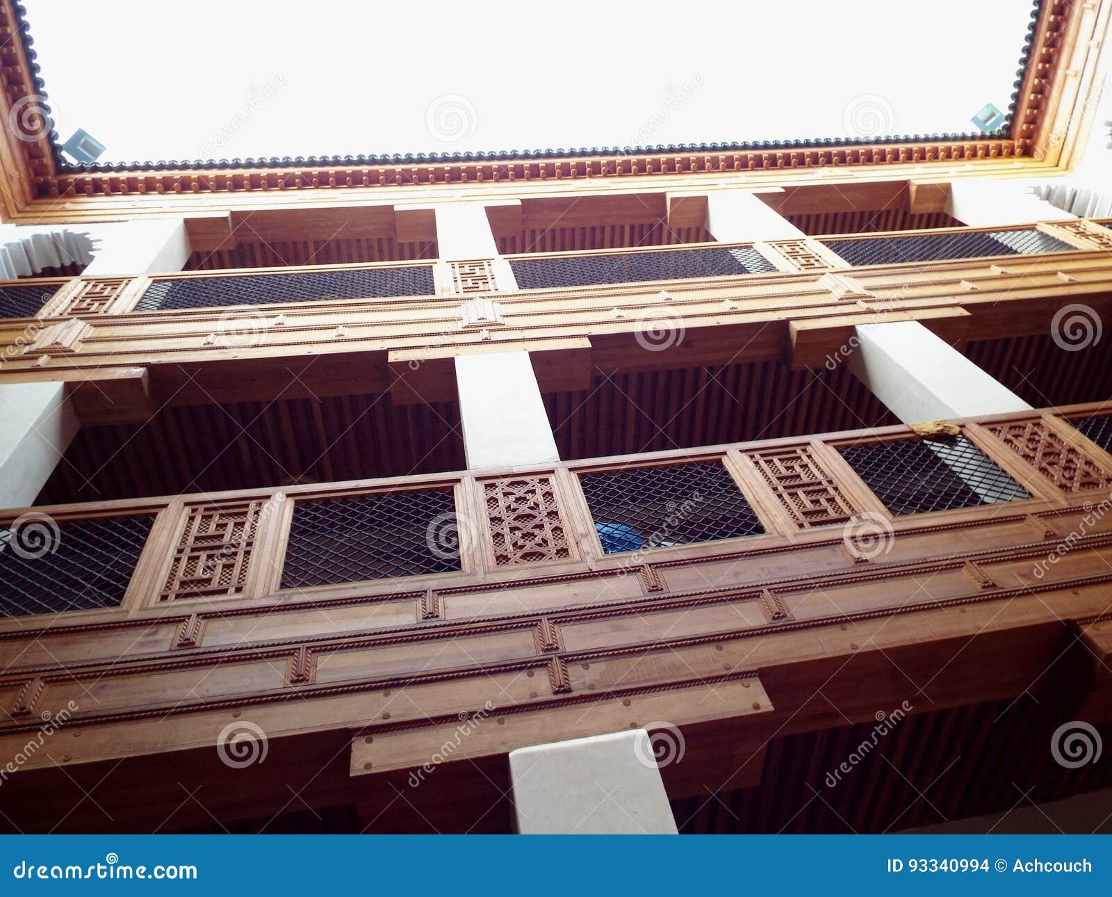 Traditional Building Morocco Stock Photo - Image of door, wood: 93340994