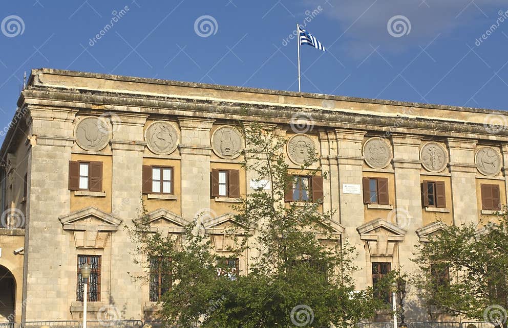 Traditional Building at Rhodes Stock Image - Image of real, dodecanese ...
