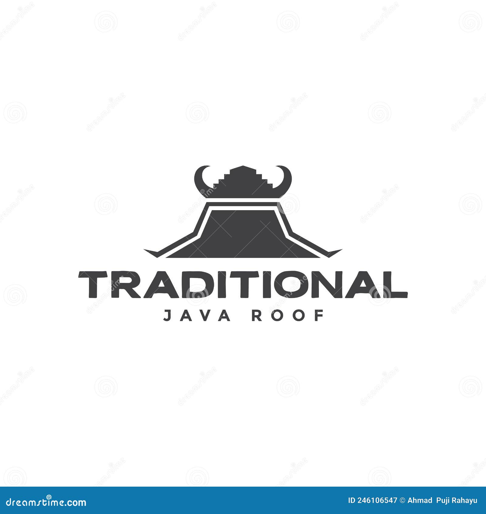 Traditional Building Roof Java Logo Design Vector Graphic Symbol Icon ...