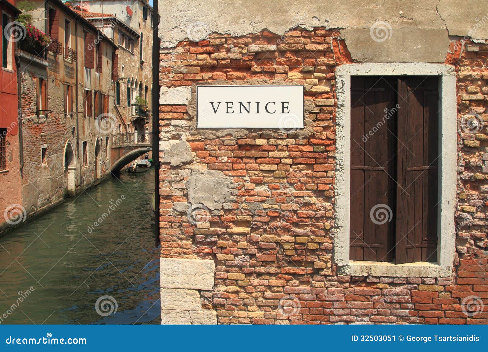 Traditional Building Wall in Venice Stock Image - Image of street ...