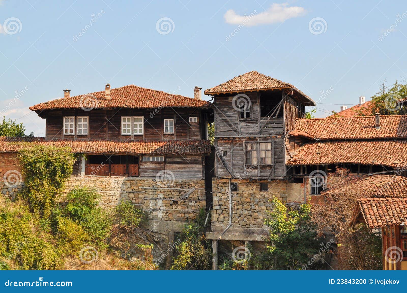 Traditional Bulgarian Architecture Stock Photo - Image of ethnographic ...