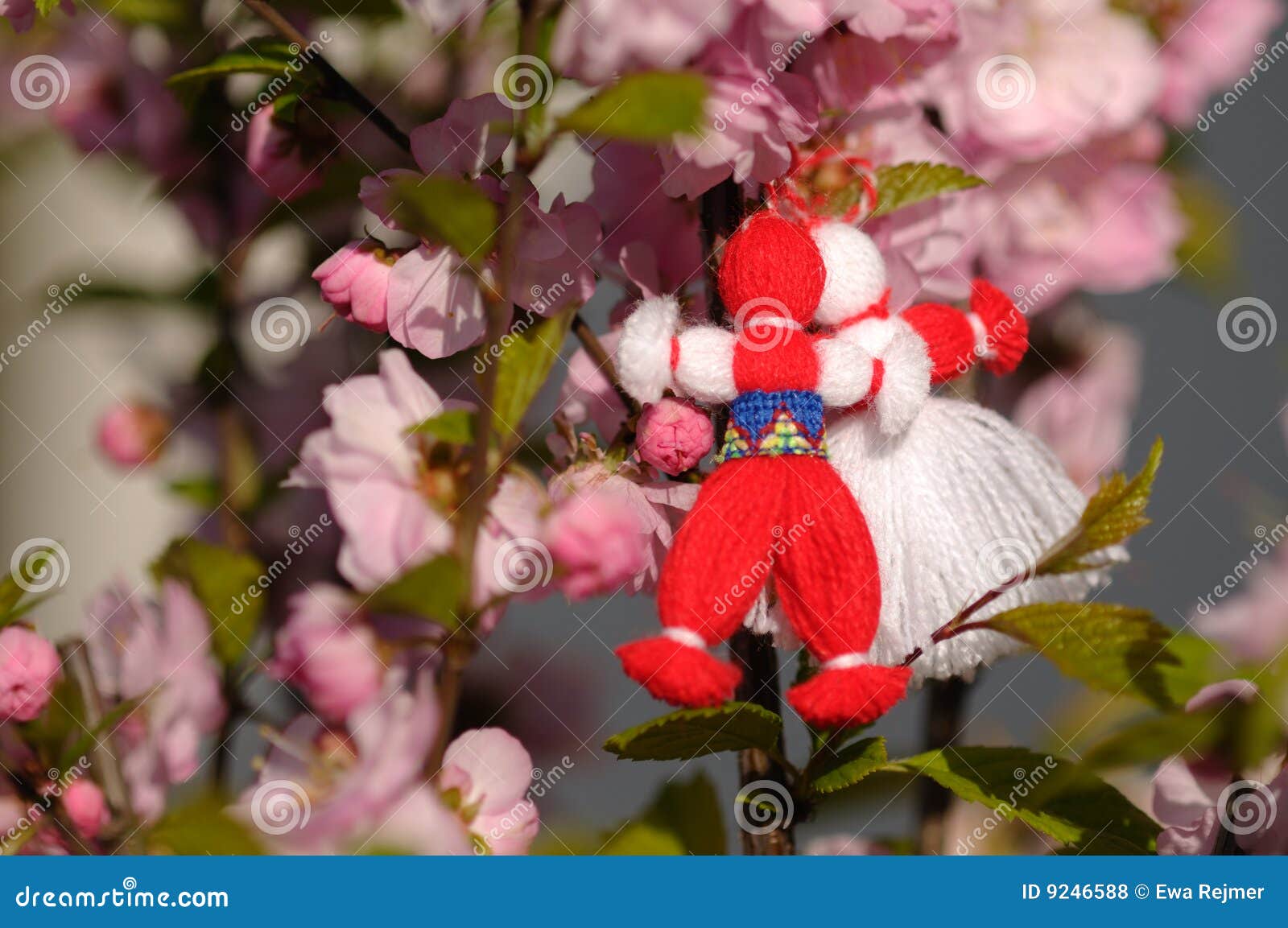 Traditional Bulgarian Martenica Stock Photo - Image of symbol, spring ...