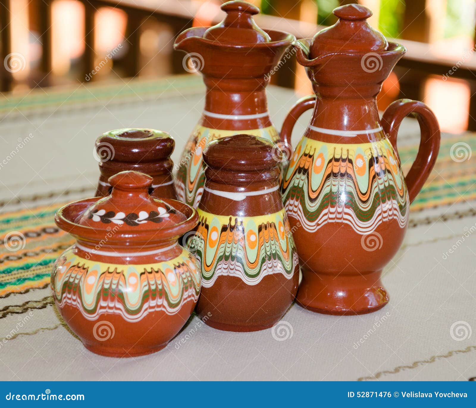 Traditional Bulgarian Pottery, Plovdiv Stock Photo - Image of clay ...