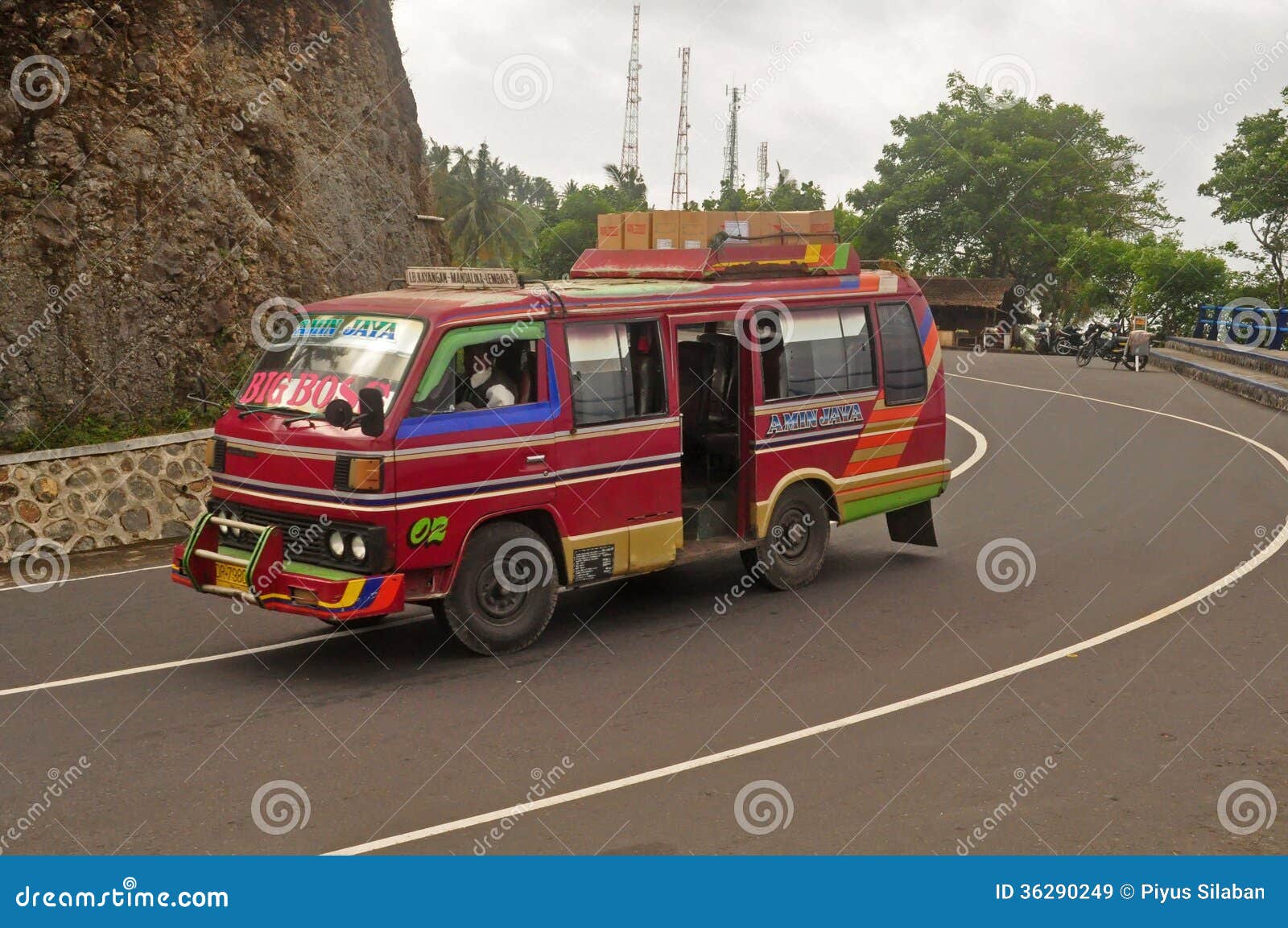 Traditional Bus editorial stock image. Image of indonesia - 36290249